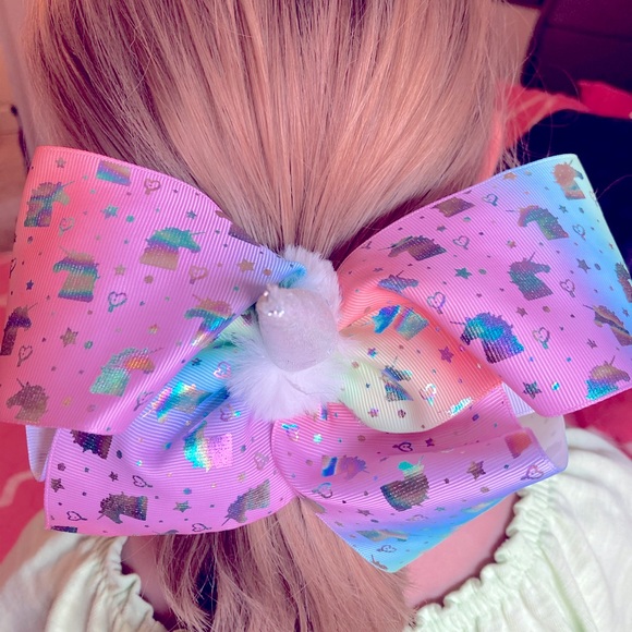 JoJo Siwa | Accessories | Jojo Siwa Rainbow Unicorn Hair Tie Bow | Poshmark